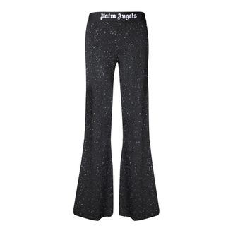 Palm Angels Femme, Pantalons, Noir, Taille: 38 FR Pantalon Noir pour Femme Aw23