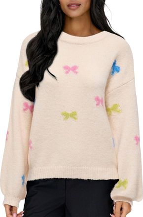 Only Onlbrunhilda Life Ls Bow O-Neck KNT