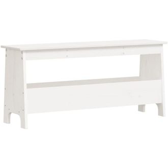 vidaXL Flurbank Wei&szlig; 100x28x45 cm Massivholz Kiefer Vidaxl