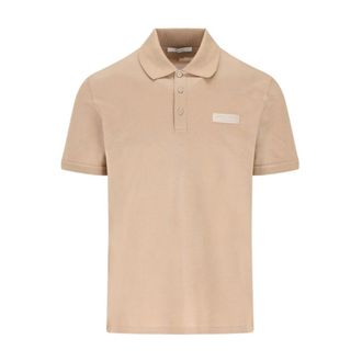 Givenchy Polo aus Baumwolle mit Paris-Grosgrainband - - Tops - Herren - Beige - S
