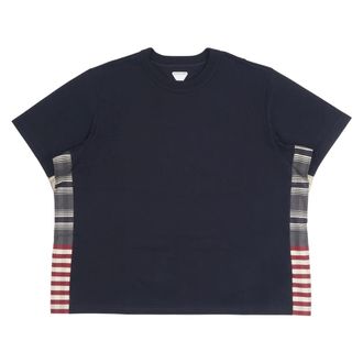 Bottega Veneta Homme, Tops, Bleu, Taille: M T-shirt en coton et soie