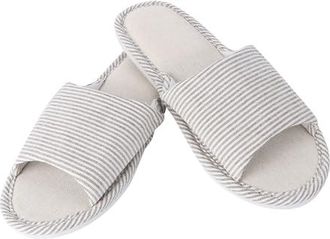 Yarnow Pantoufles &eacute;paisses &agrave; semelle antid&eacute;rapante pour maison chaussures coton respirantes et l&eacute;g&egrave;res confort int&eacute;rieur pour femmes et hommes lot invit&eacute; pou