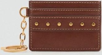 Mango Porte-clé cuir synthétique à clous marron moyen - Femme - Taille unique - MANGO