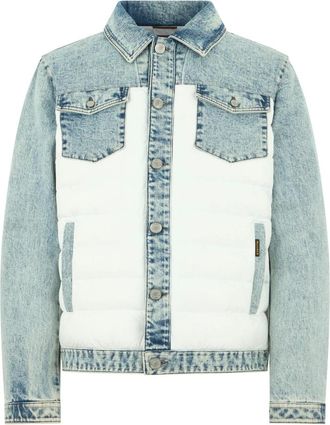Moorer Homme, Vestes, Bleu, Taille: 3XL Mondor Padded Denim Jacket