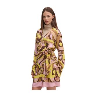 Gaud&igrave; Gebundes Wickelkleid mit Print - - Dresses - Damen - Mehrfarbig - XL