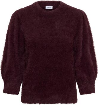 Saint Tropez Rundhals-Strickware - - Knitwear - Damen - Rot - XL