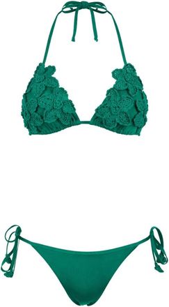 Twinset Femme, Maillots de bain, Vert, Taille: 36 FR Ensemble Bikini Triangle