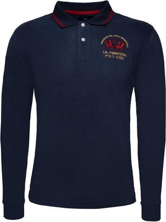 La Martina Langarm-Poloshirt XMP307 Herren Langarmshirt, Shirt, Poloshirt, Polohemd, Sportshirt