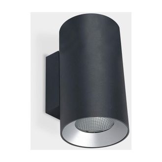 Leds - C4 LEDS C4 Cosmos Applique Murale Ø168 Double Emission Extérieure LED Up Down Light Large Urban Gris IP55 IK 4000K