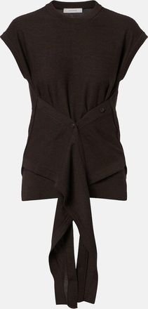 Christophe Lemaire Top en laine m&eacute;lang&eacute;e