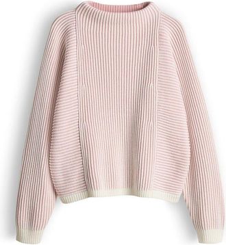 OPUS Strickpullover POZOLI mit dynamischen Streifenstrick Lockere Passform, schmal zulaufend, langer Fledermaus&auml;rmel