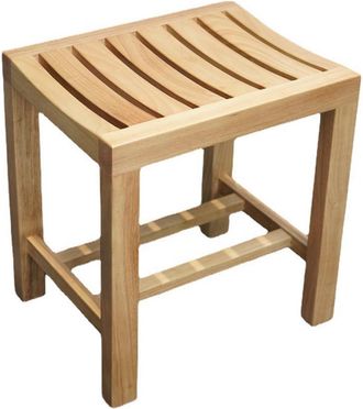 Generic wasserdichte Duschsitze aus Holz, Duschbank aus Teakholz, Duschstuhl for Innendusche, Perfekt for Badezimmer/Wohnzimmer/T&uuml;r/Balkon/Schlafzimmer/B&B