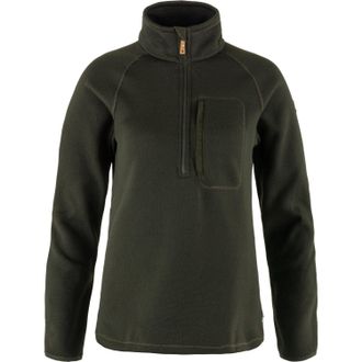 Fj&auml;llr&auml;ven Fjallraven 87155-662 &Ouml;vik Fleece Half Zip W Langarmshirt Damen Deep Forest Gr&ouml;&szlig;e XXL