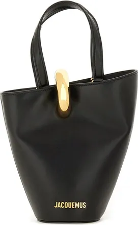 Jacquemus Womens La Petite Poupee Bag Black Cotton Shoulder