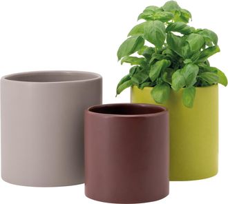 Remember Pflanzt&ouml;pfe, 3er-Set Siena - f&uuml;r Standard-Kr&auml;utert&ouml;pfe - Moderne Pflanzent&ouml;pfe