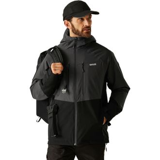 Regatta Herren Padded Jacket Highton gepolsterte Herrenjacke, Aschgrau/Schwarz, XL Plus