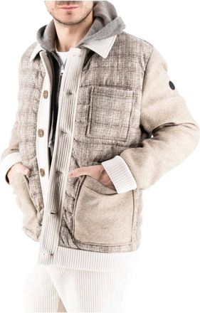 Distretto12 Distretto12, Homme, Vestes, Beige, Taille: L Jacket Urban Gent