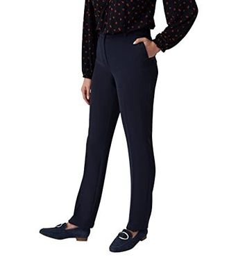 Damart Pantalon Chic Facile &Agrave; Vivre pour Femme, Coupe Standard, Marine Fonc&eacute;, 52