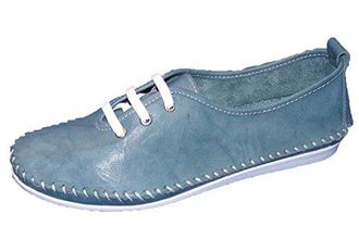 Andrea Conti Femme Damen Schnürer Basket, Bleu, 39 EU