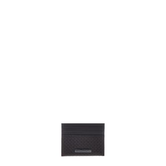 Baldinini Kartenetui aus Leder mit Webmuster - - Accessories - Herren - Braun - ONE SIZE