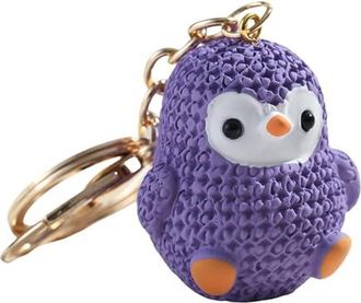 Generic Porte-clés pingouins en résine | Porte-clés pingouin miniature, porte-clés en résine de dessin animé, porte-clés miniature pour les amateurs danimaux 