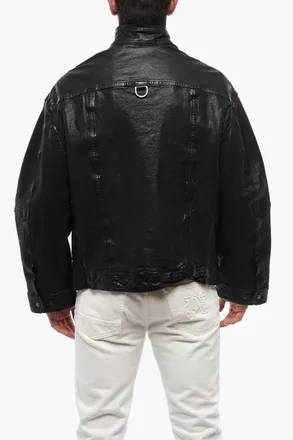 Neil Barrett Leather Multi-pocket Jacket LOOSE WASHED Neil Barrett