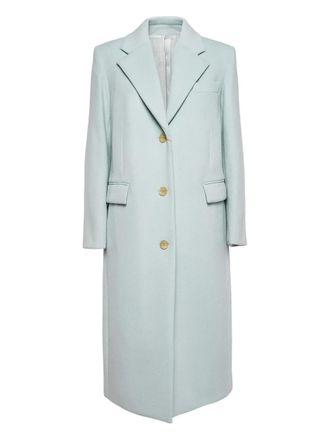 Joseph manteau droit &agrave; simple boutonnage - Bleu