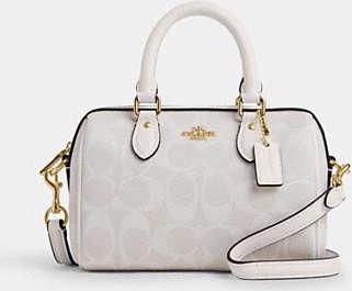 Coach Rowan Mini-Umh&auml;ngetasche Aus Signature-Canvas