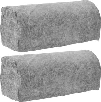 Pretyzoom 2 St&uuml;ck Auslaufsichere Elastische Sofaarmlehnenbez&uuml;ge in Hellgrau Waschbare Hautfreundliche Stretch Armlehnenabdeckungen f&uuml;r Sessel und Couch mit Ecki