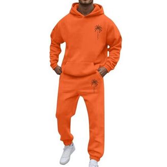 Generic Surv&ecirc;tement de sport 2026 pour homme - Ensemble complet 2 pi&egrave;ces avec sweat &agrave; capuche et pantalon de surv&ecirc;tement - Tenue athl&eacute;tique pour la marche, la