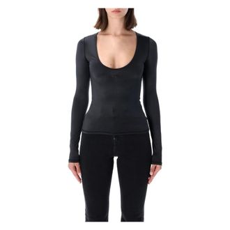 Diesel T-Elphin LS - - Tops - Damen - Schwarzk - S