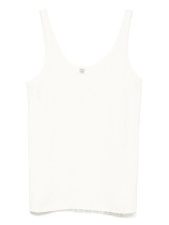 Toteme brassière de sport texturée - Blanc