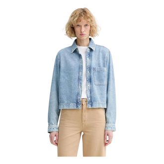 Marc O'Polo Cropped Denim Shirt - - Jackets - Damen - Blau - S