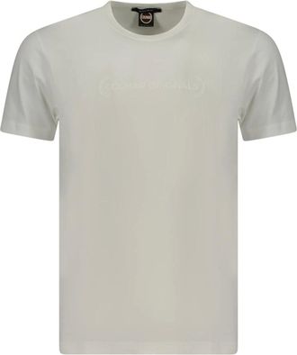 Colmar Homme, Tops, Blanc, Taille: L T-shirt &agrave; Manches Courtes