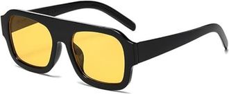 Generic Lunettes De Soleil Surdimensionnées À Monture Carrée For Femmes, For Lextérieur, La Plage, Le Sport, For Hommes(Yellow)