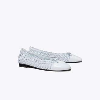 Tory Burch Damen Ballerina mit Zehenkappe