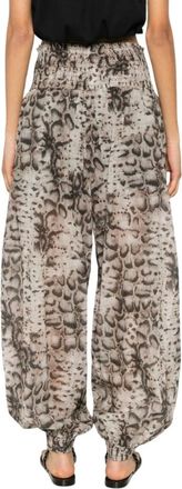 Pinko Pinko, Femme, Pantalons, Beige, Taille: 40 FR Wide Pantalons