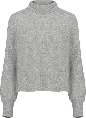 Sams&oslash;e & Sams&oslash;e Pull col montant en laine m&eacute;lang&eacute;e