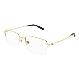 Montblanc Montblanc, Homme, Accessoires, Jaune, Taille: 55 MM Lunettes de vue