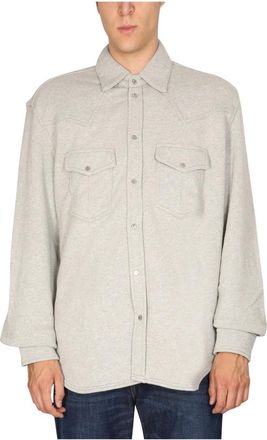 Diesel Homme, Chemises, Gris, Taille: S Cotton Shirt