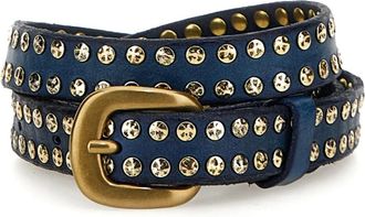Campomaggi Femme, Accessoires, Bleu, Taille: 75 CM Cintura in vacchetta