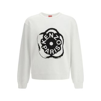 Kenzo Boke Flower 2.0 Cotton Sweatshirt - - Sweatshirts & Hoodies - Herren - Wei&szlig; - S
