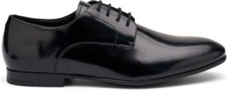Frau Homme, Chaussures, Noir, Taille: 42 EU Derby en cuir bross&eacute;