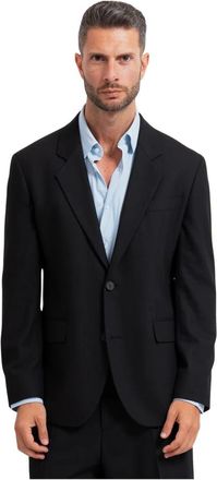 HUGO BOSS Ma&szlig;geschneiderter Twill-Anzug - - Suits - Herren - Schwarzk - S