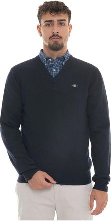 GANT Homme, Pulls, Bleu, Taille: M Pull V-neck