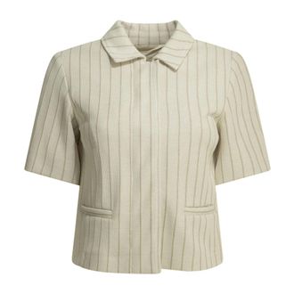 Max Mara Mxmangio Cropped-Jacke - - Jackets - Damen - Wei&szlig; - 2XS