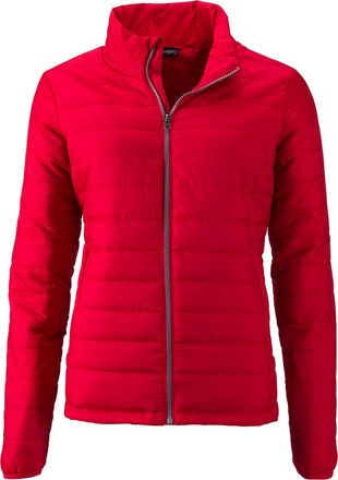 James & Nicholson Damen Steppjacke Jacke Ladies Padded Jacket JN1119, Gr. 42 (Herstellergr&ouml;&szlig;e: XXL), Rot (Red)