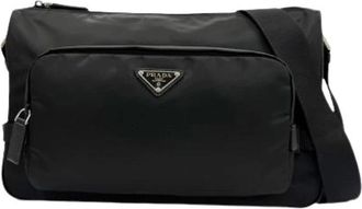 Prada Pre-owned Sac bandouli&egrave;re en nylon - Femme - Pre-owned - Noir - Taille: ONE Size