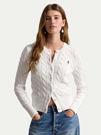 Polo Ralph Lauren Strickjacke 211971868007 Wei&szlig; Slim Fit