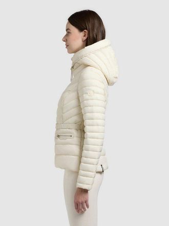 Khujo Outdoorjacke Lorella &Uuml;bergangsjacke mit Kapuze und Tailleng&uuml;rtel